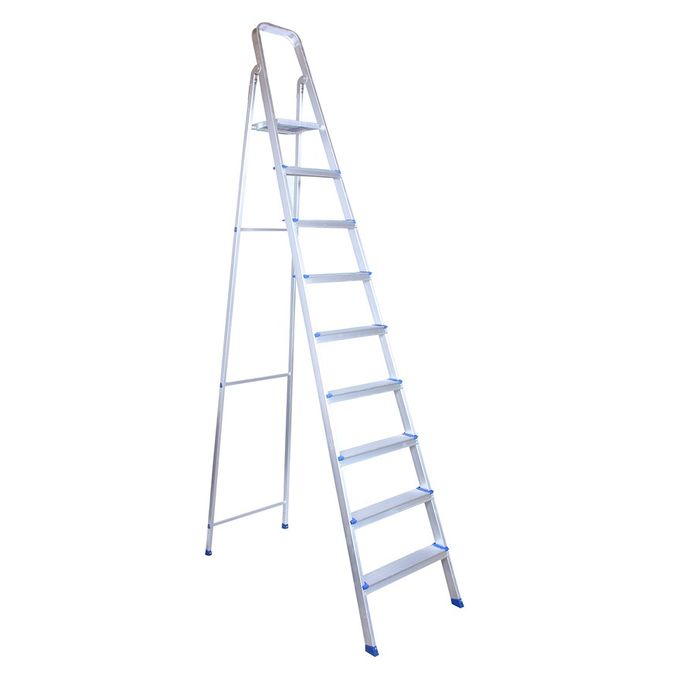 9 Step Aluminium Step Stool Ladder – ANNASCO TRADERS