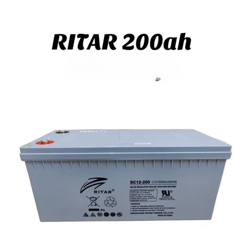 Ritar 200 AH SOLAR BATTERY GEL BATTERY – ANNASCO TRADERS
