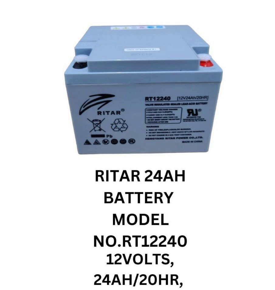 Ritar 24AH SOLAR BATTERY NON MANTAINANCE GEL BATTERY – ANNASCO TRADERS