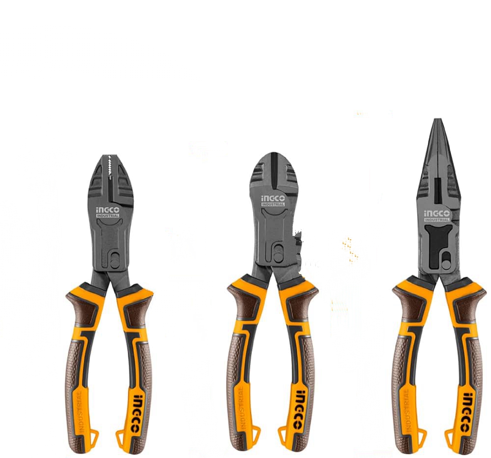 INGCO 3 Pcs compound action pliers set – ANNASCO TRADERS