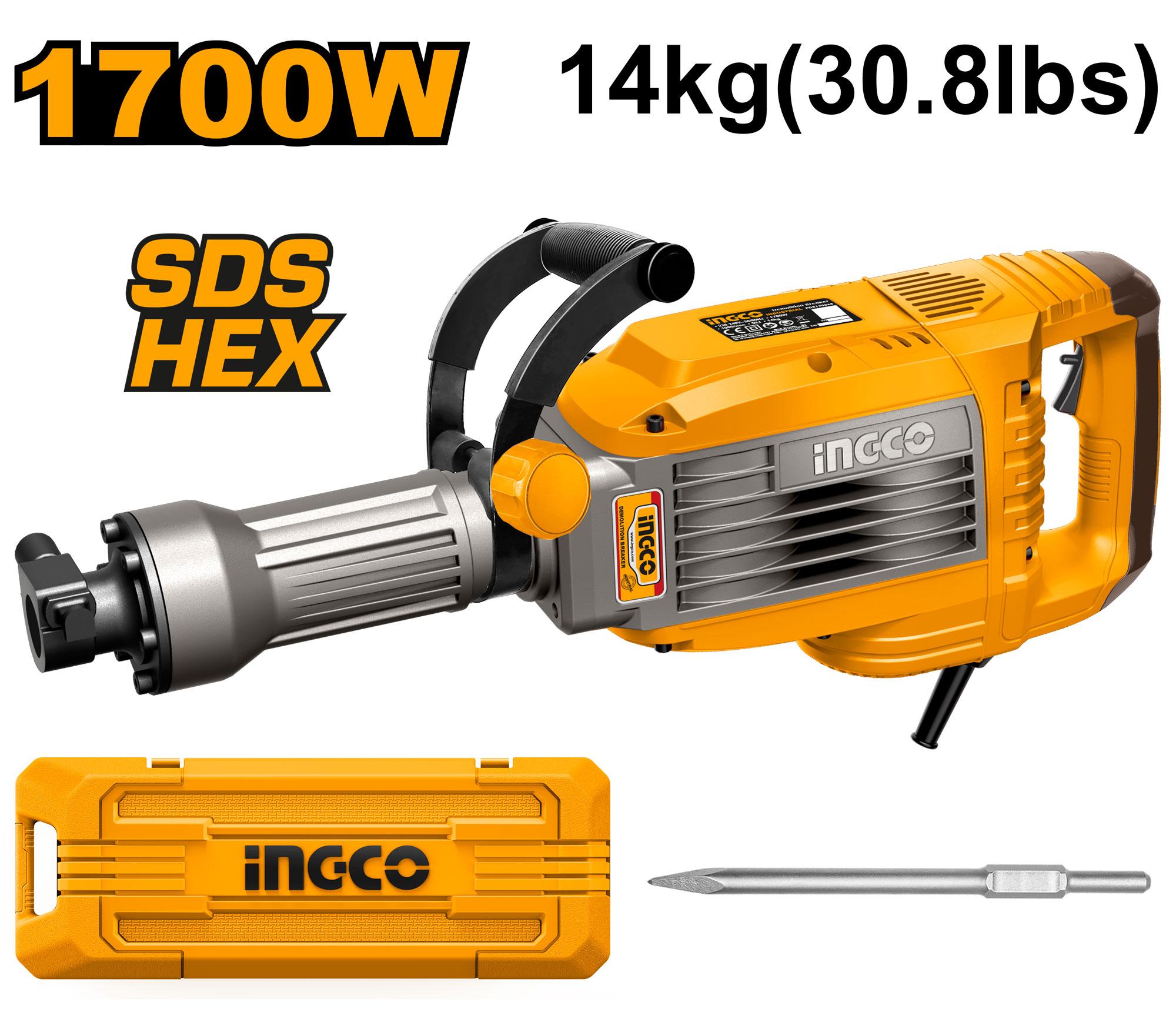 INGCO Demolition breaker 1700W – ANNASCO TRADERS