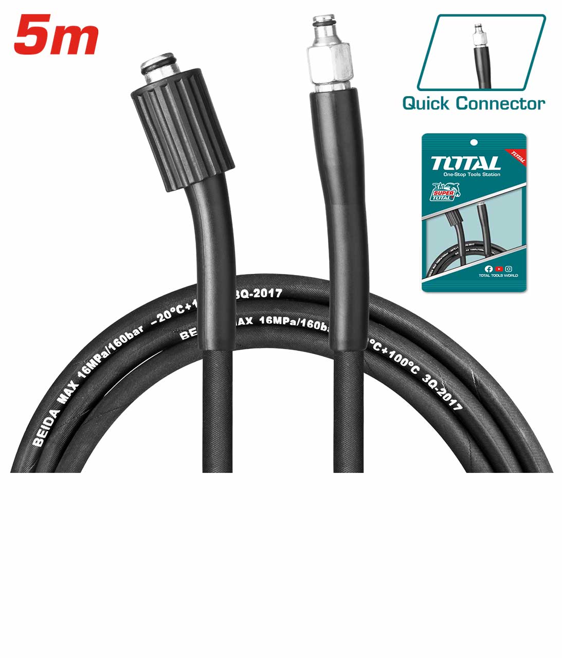 Total High pressure hose Length:5 Meters – ANNASCO TRADERS