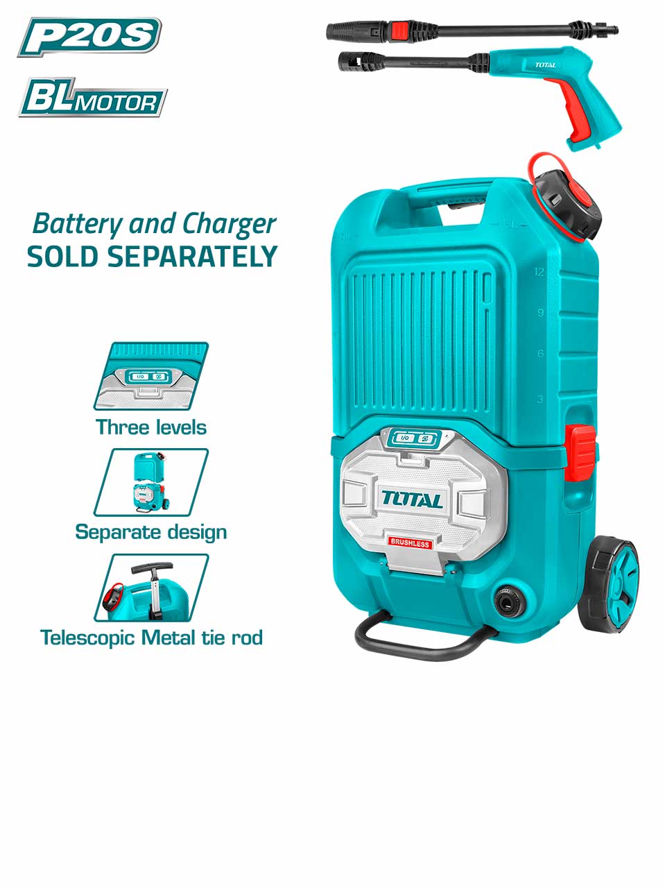 Total Cordless pressure washer – ANNASCO TRADERS
